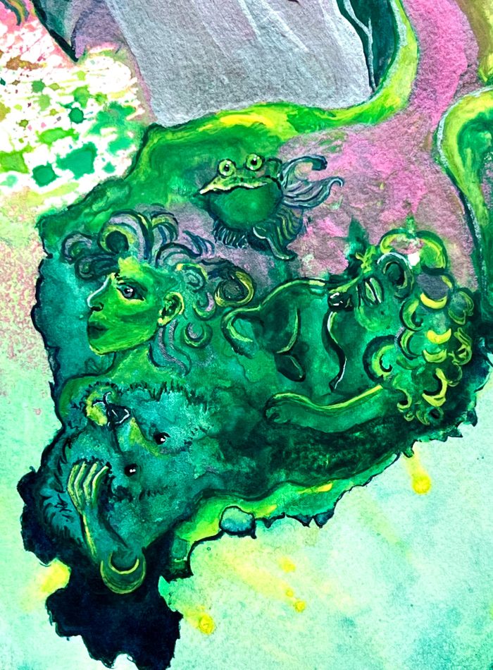 Spirit-Channeled Watercolor Paintings for Guidance* a hollow bone